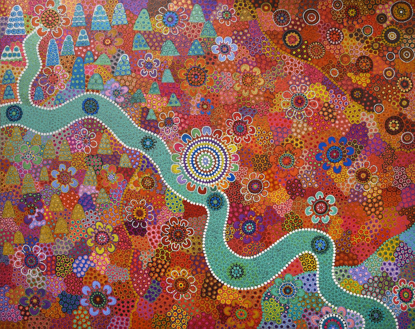 Wagga Wagga - Art Print on Canvas – Wiradjuri Art